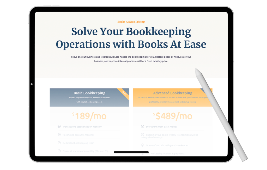 Books At Ease - Bookkeeping For SMBs